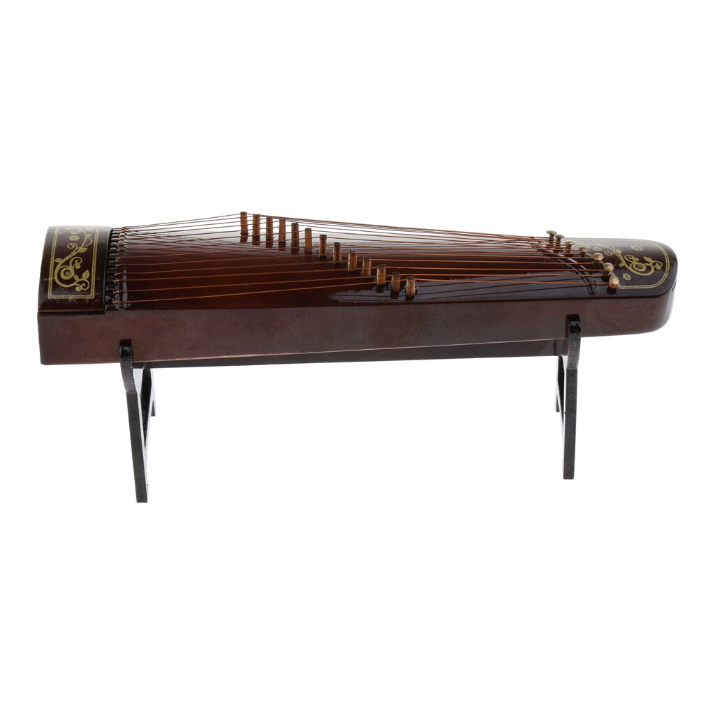Miniatur Guzheng Chinesische Zither Mini Modell Mu... – Grandado