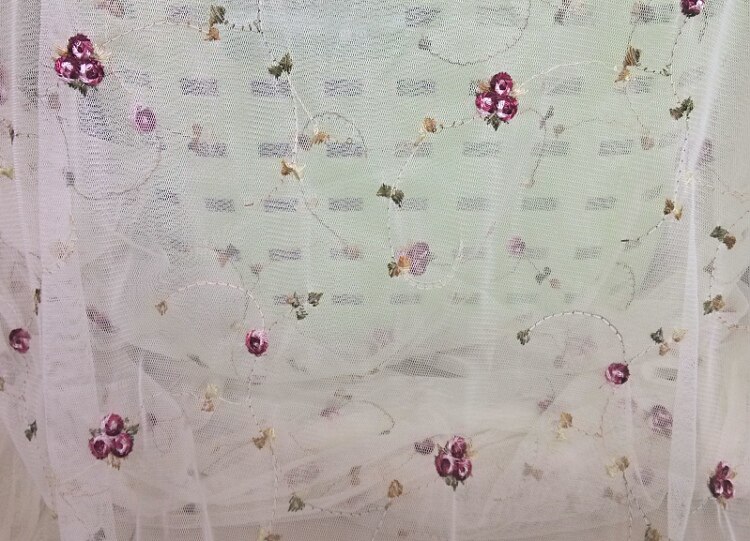 Lace cloth Flower lace embroidery fabric Chiffon f... – Vicedeal