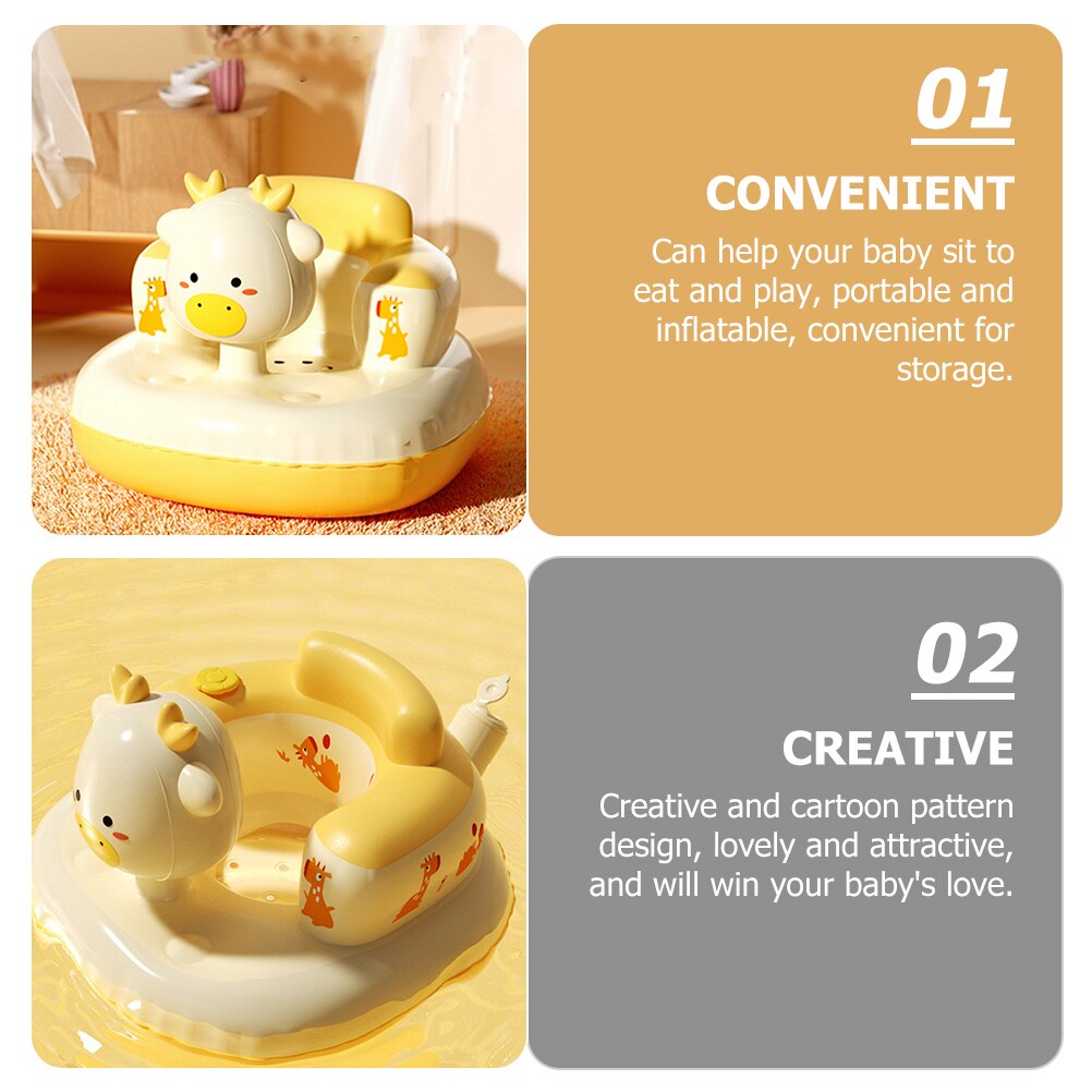 Portable Cartoon Blow Chair Baby Inflatable Chair ... – Grandado