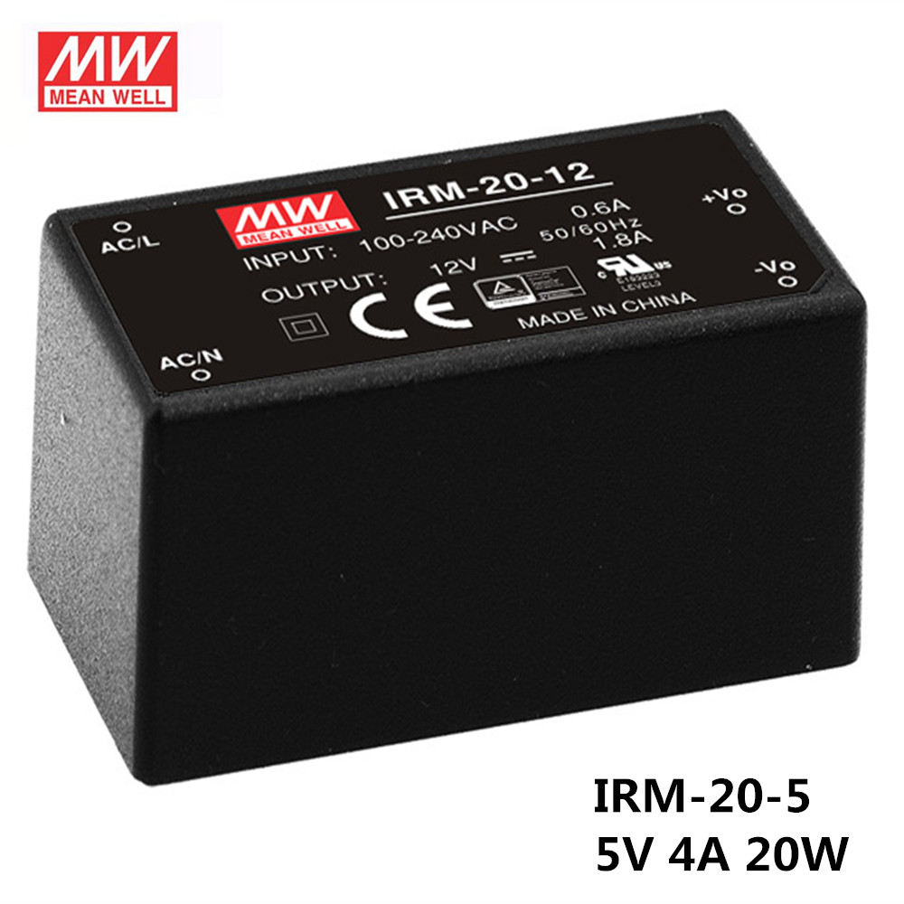 Mean Well IRM-20-5 5V 4A Meanwell IRM-20 5V 20W En... – Vicedeal