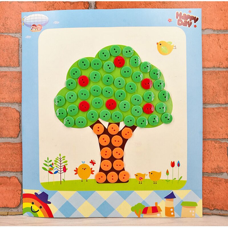 Kids 3D DIY Button Stickers Drawing Toys Funny Gam... – Grandado