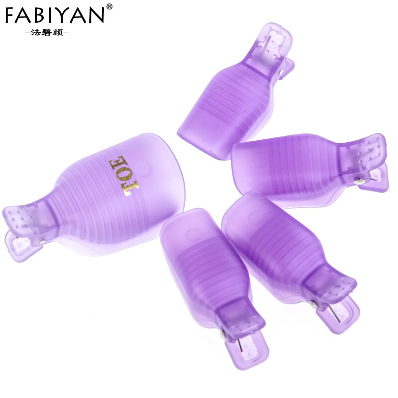 10pcs Plastic Toes Toe Nail Art Soak Off Clip Cap ... – Grandado