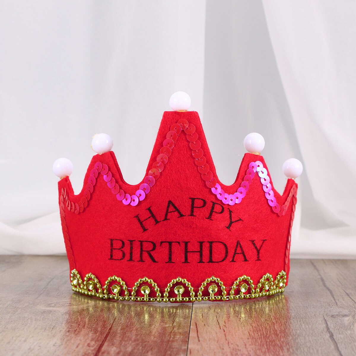 LED Light Birthday Party Hats Crown King Birthday ... – Grandado