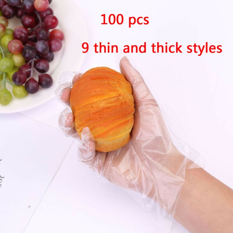 Brand 100PCS/Lots Clear Food Plastic Gloves Dispos... – Grandado