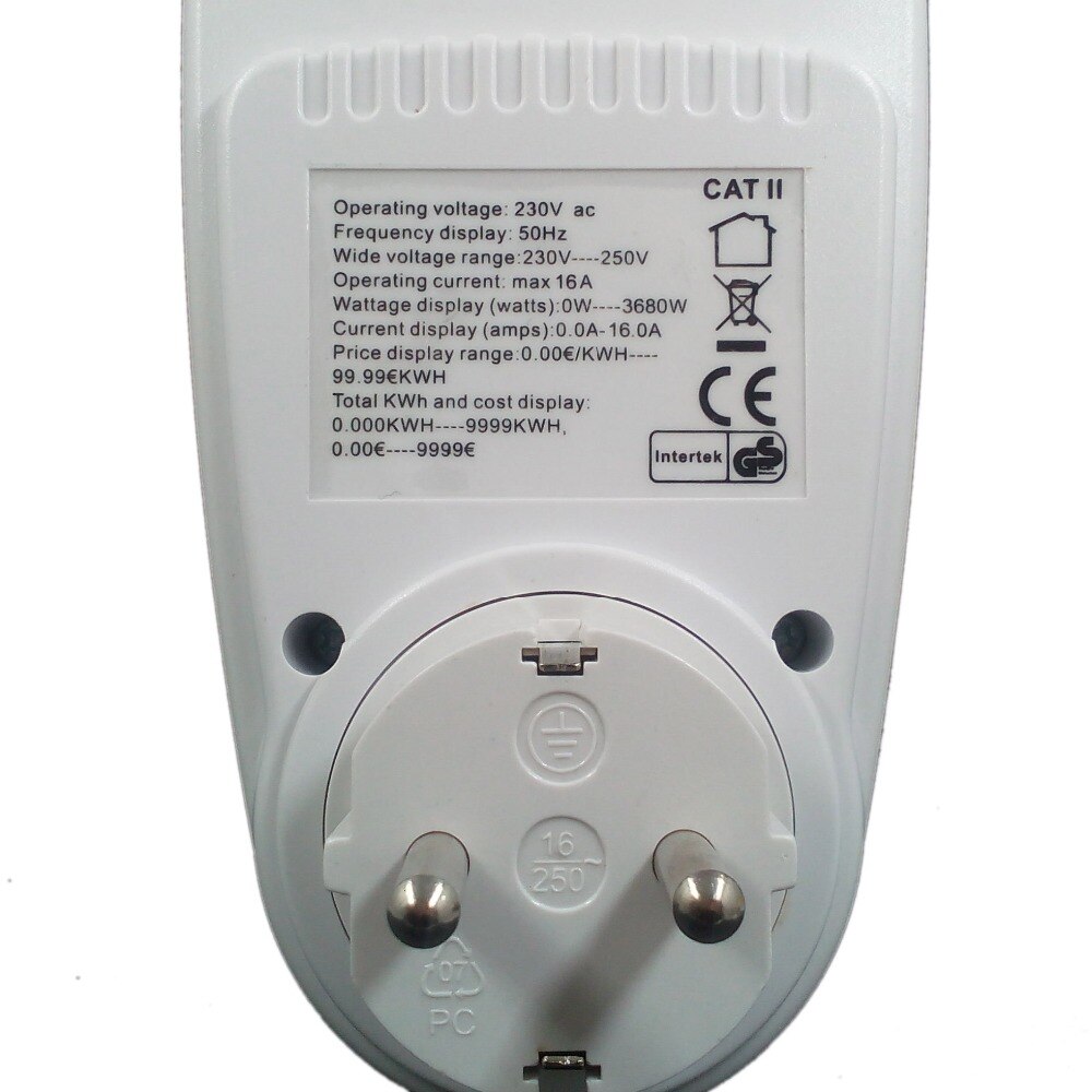 Eu Plug Power Energy Watt Voltage Ampère Meter Ana... – Grandado