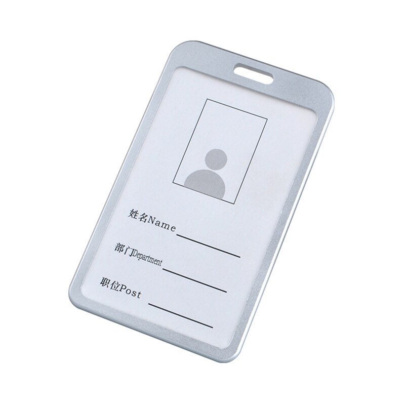 1PC Metal ID Badge Card Holder Business Security P... – Vicedeal