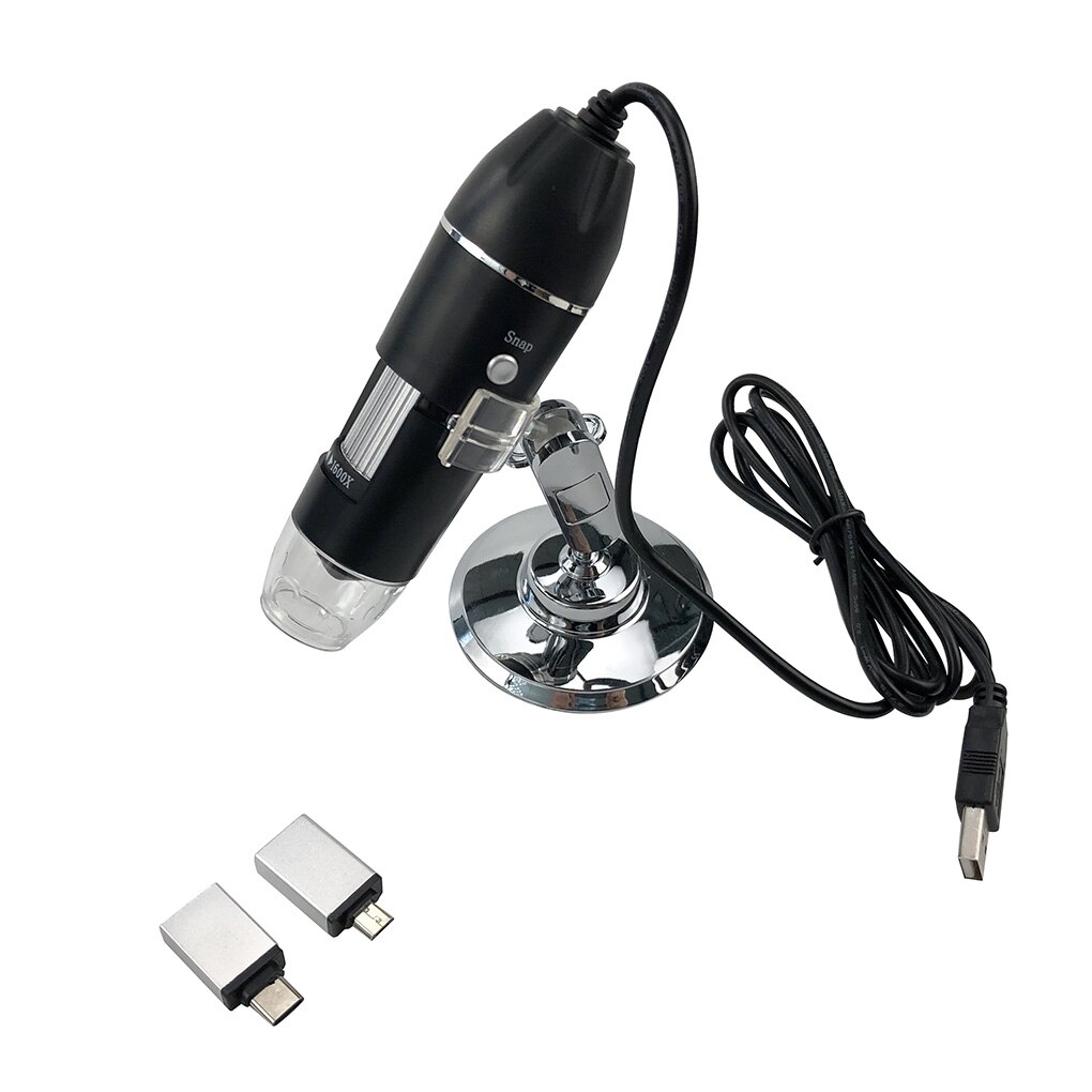 Adjustable 1600X 8 LED Digital Microscope Type-C/M... – Grandado