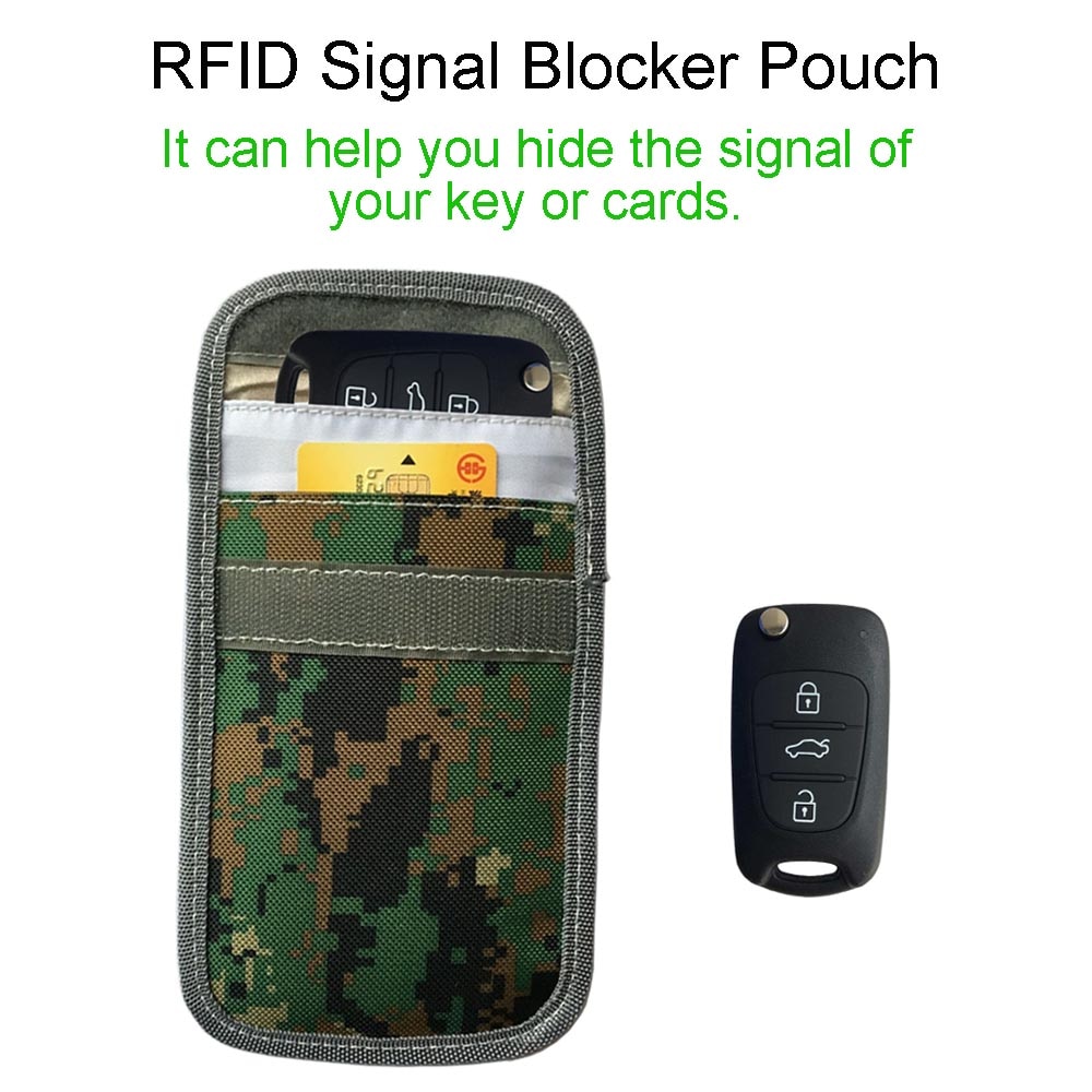 Anti-theft RFID Signal Blocking Car FOB Key Pouch ... – Vicedeal