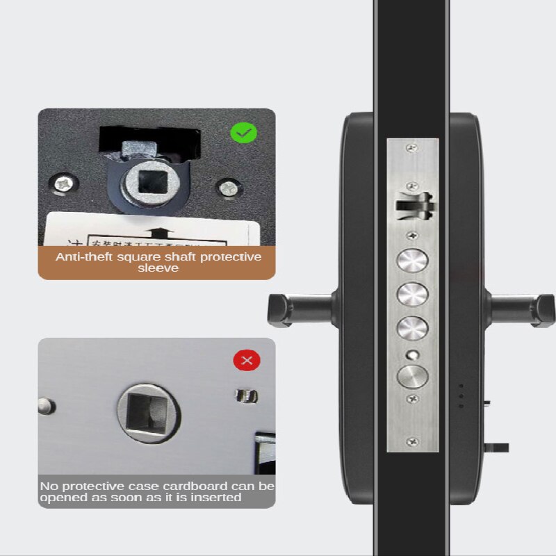 Semi-Automatic Fingerprint Lock Household Password... – Vicedeal