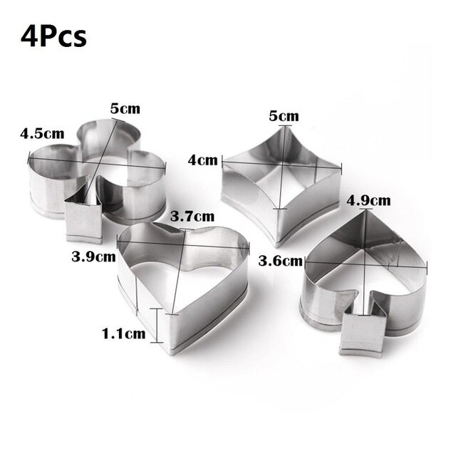 4/24Pcs Mini Cookie Cutter Set Stainless Steel Min... – Grandado