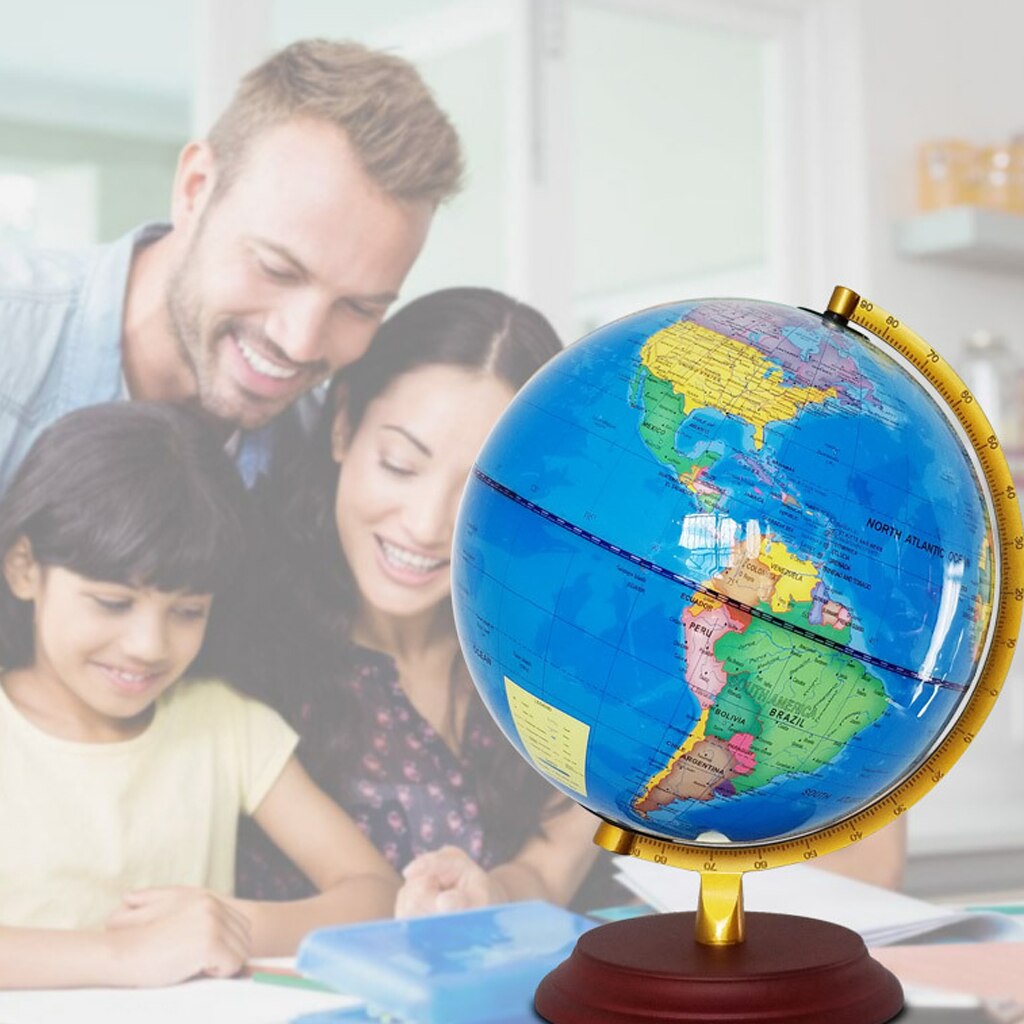 Blauw Roterende Aarde Globe Verlichte Geographic W... – Vicedeal