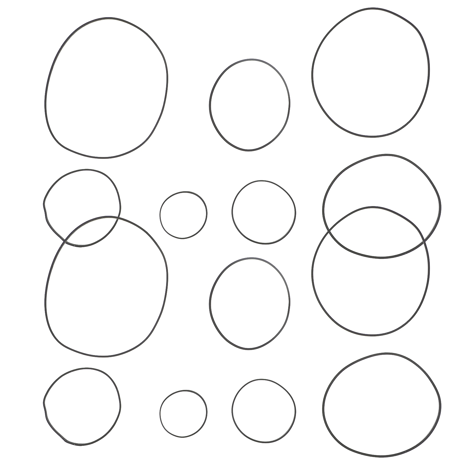 2 Packs Square Cassette Tape Belt Recorder Rubber ... – Vicedeal