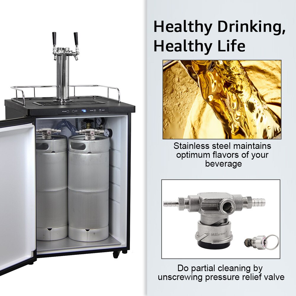 Low Profile "D" Type Keg Coupler, Flat Head Couple... – Grandado