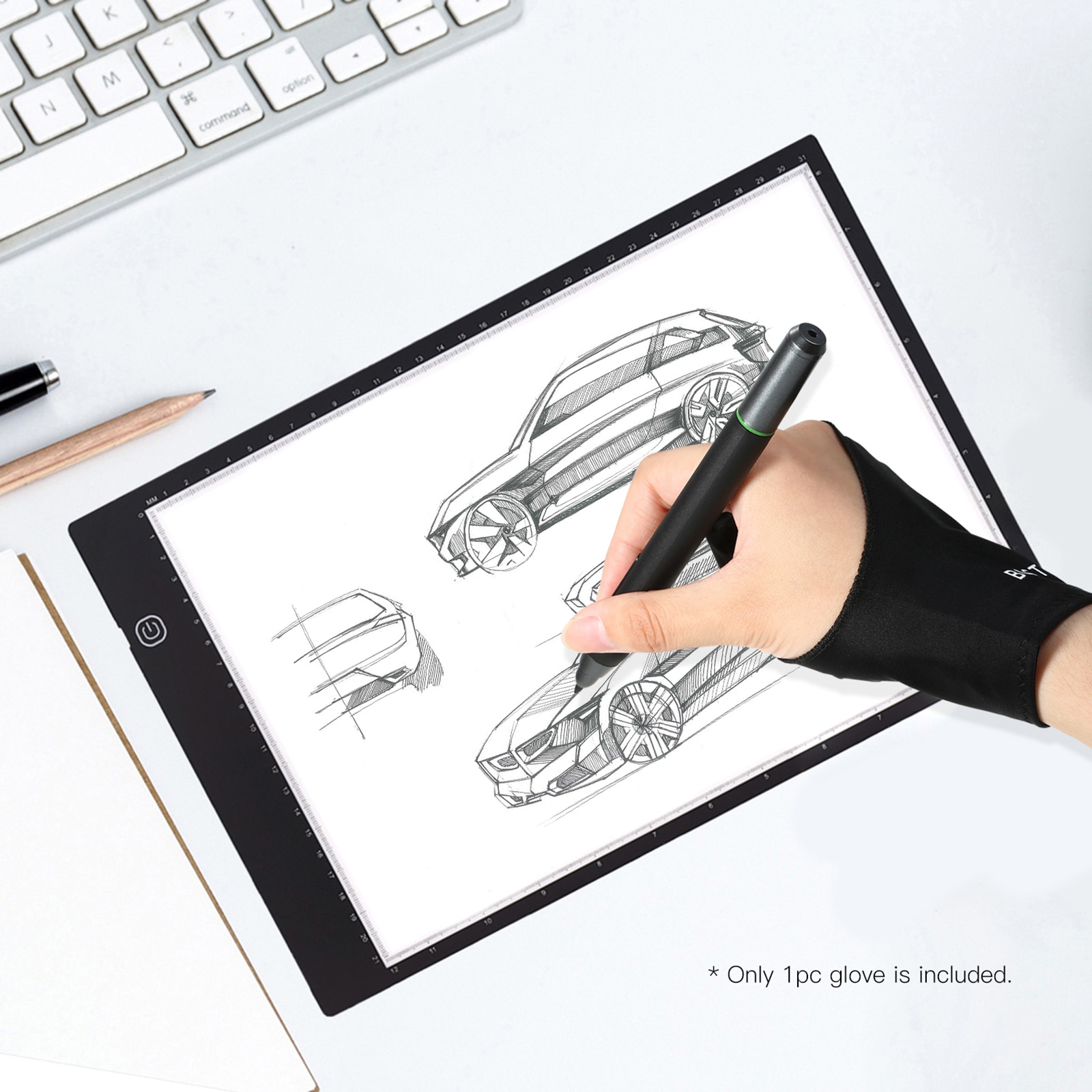 Two-Finger Free Size Drawing Glove Artist Tablet D... – Vicedeal