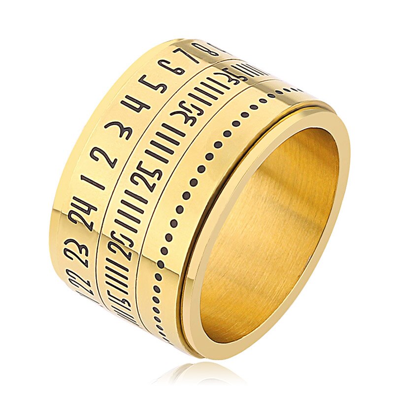 Goth Digital Ring Thumb Signet Ring Man Adjustable... – Grandado