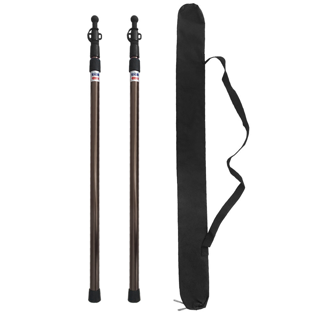 2Pcs Telescoping Tarp Poles 98 Inch Adjustable Ten... – Grandado