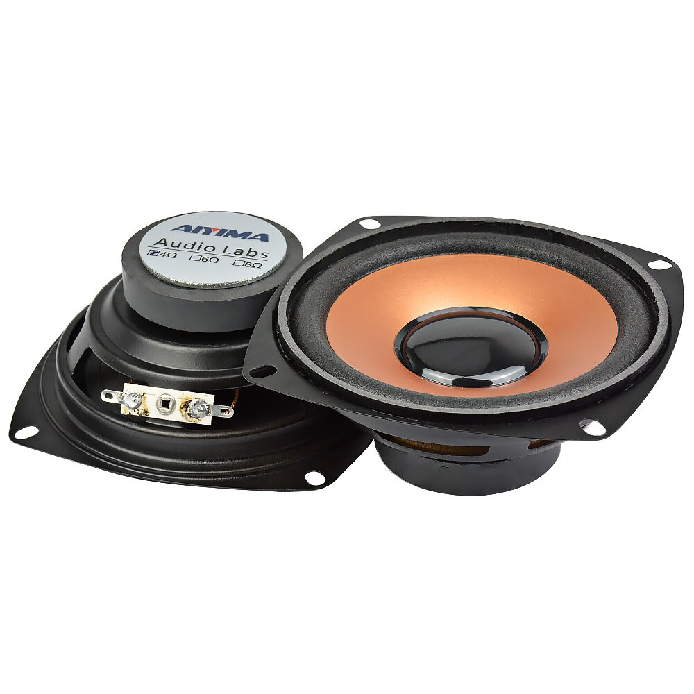 AIYIMA 2Pcs 4Inch 4Ohm 5W Audio Speaker Bass Woofe... – Grandado