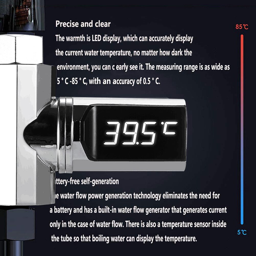 LED Display Water Shower Thermometer Water Tempert... – Vicedeal