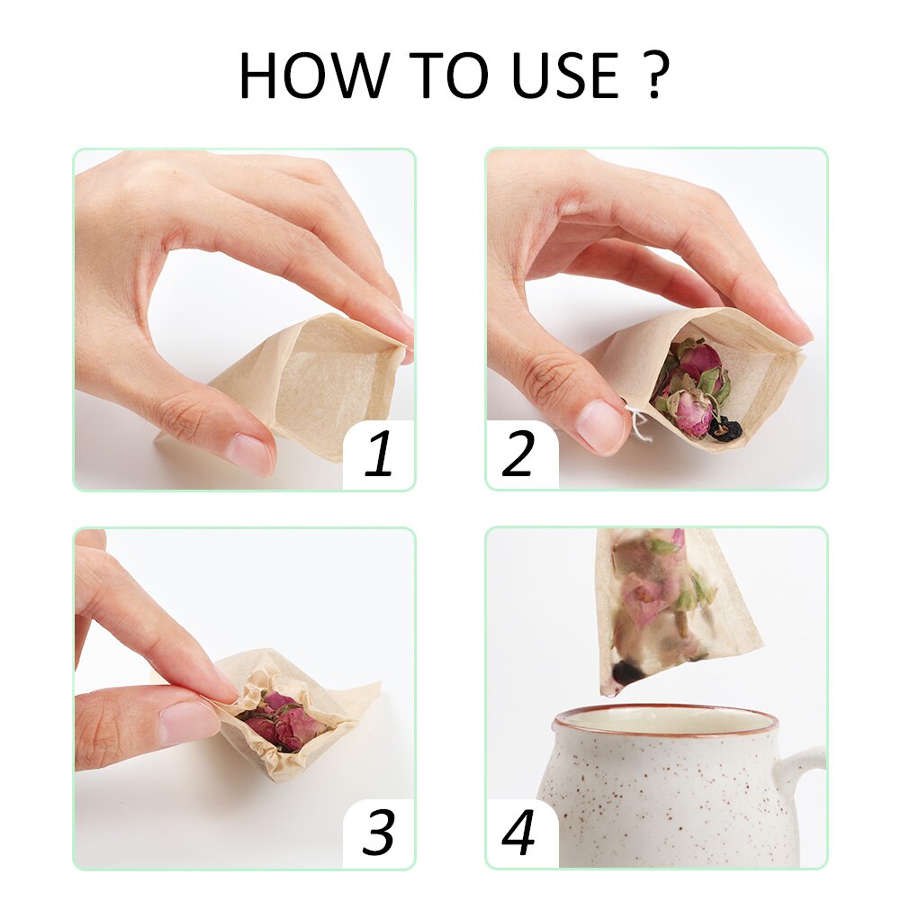 300pcs Filter Paper Tea Bag Infuser Safe Environme... – Grandado