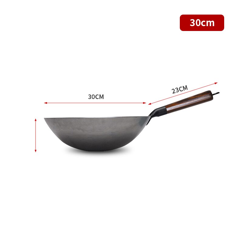 Iron wok China Traditional Wok Handmade Non-coatin... – Grandado