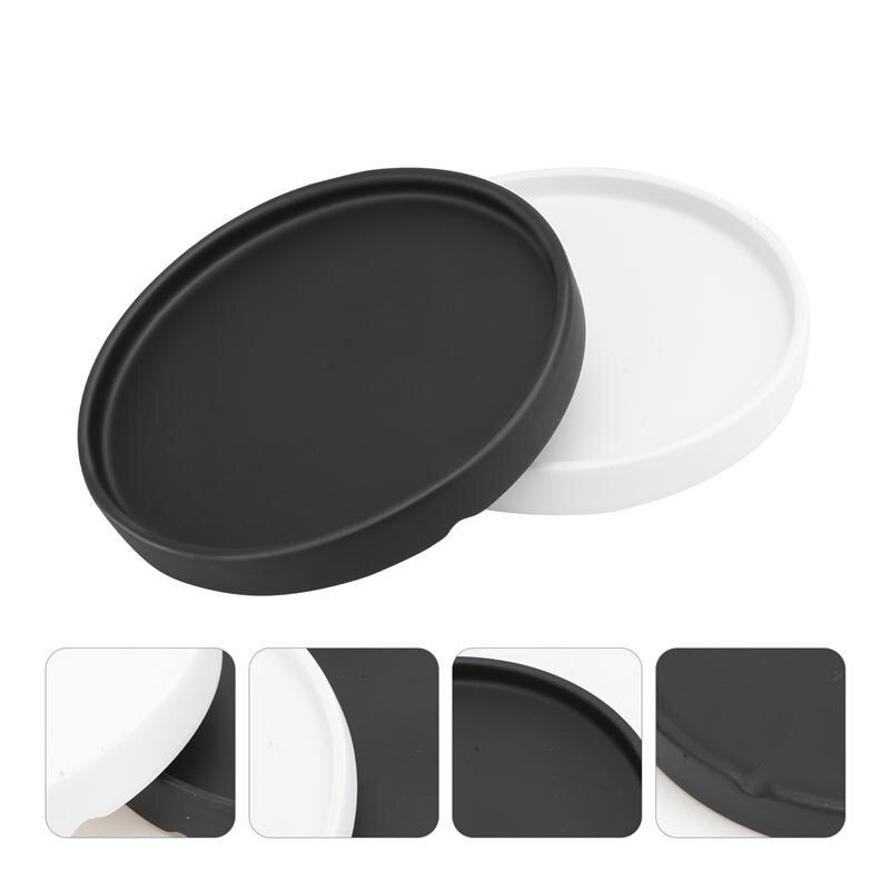 2pcs Base Plate Ceramic Flowerpot Plate Round Flow... – Vicedeal