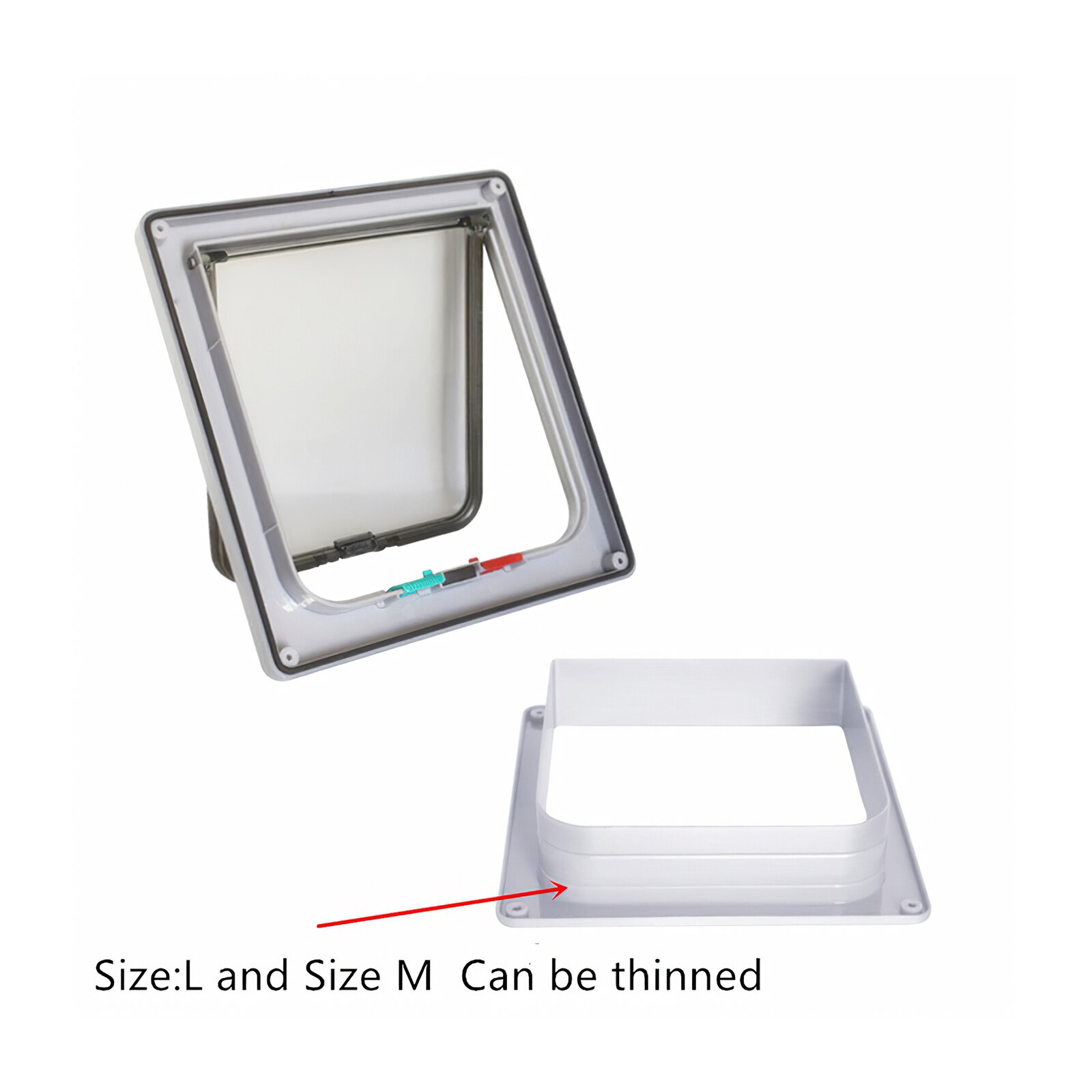 Abs Plastic Hond Kat Flap Deur Met 4 Manier Securi... – Grandado