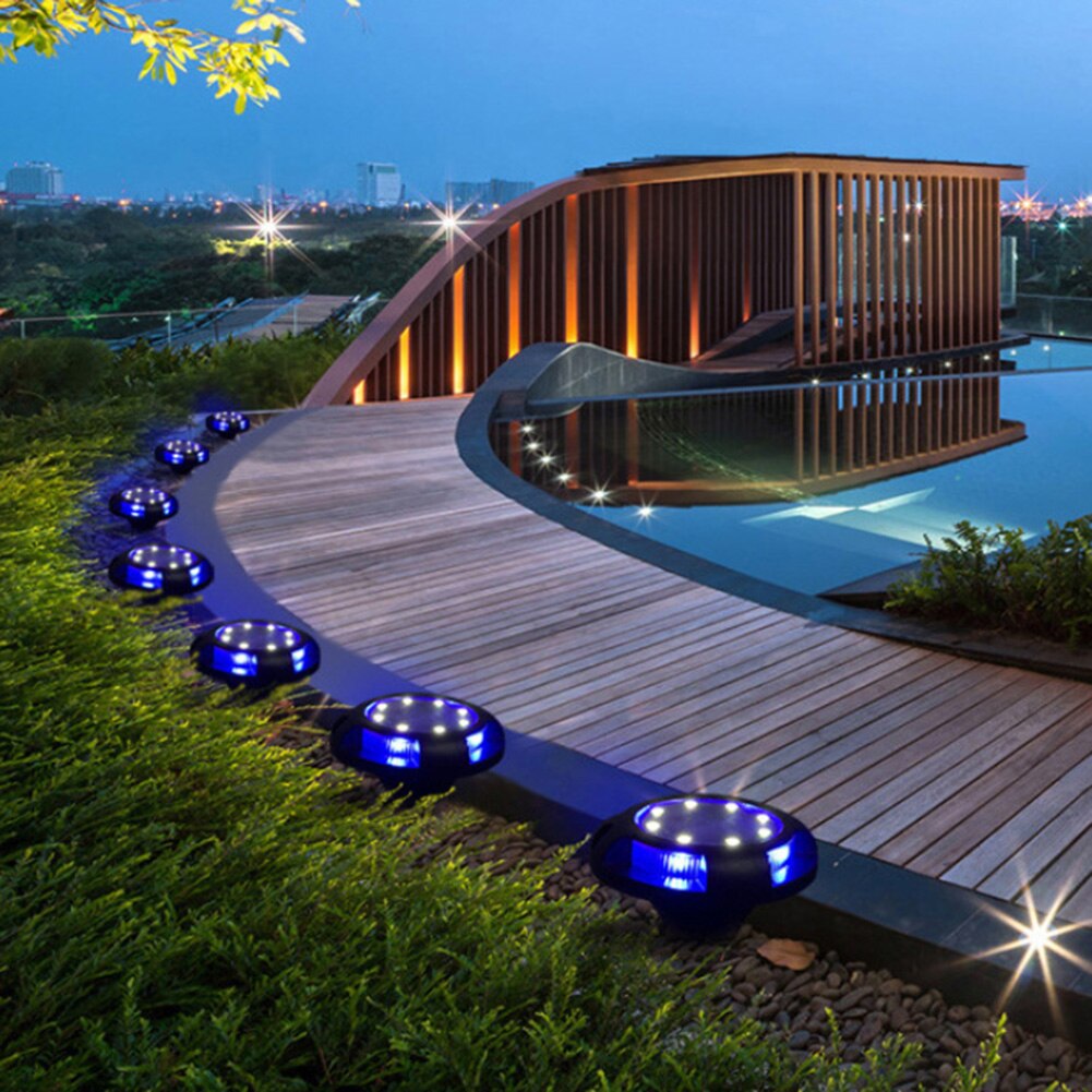 Solar pullert lys led solar stick lys 4 stk intell... – Grandado
