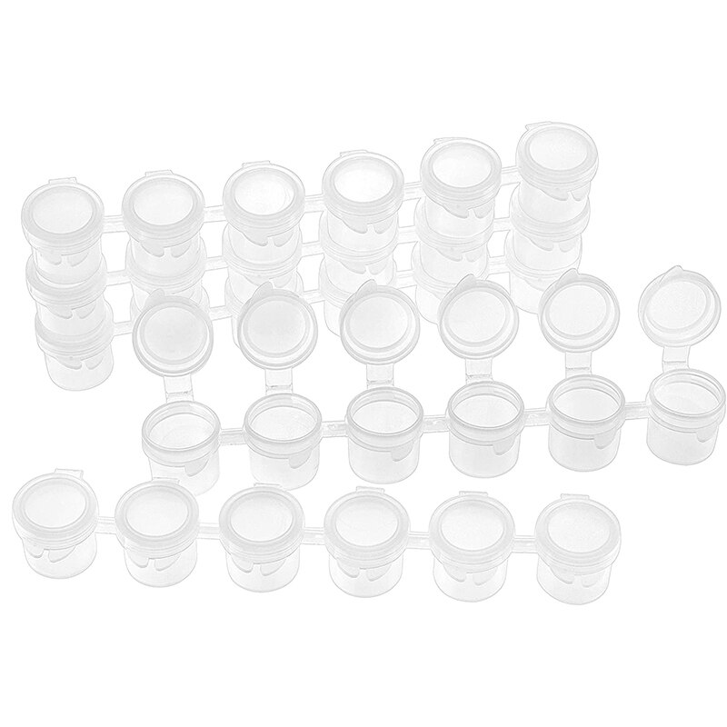 20 Strips 120 Potten 5Ml 6 Cups Mini Lege Verf Pot... – Grandado