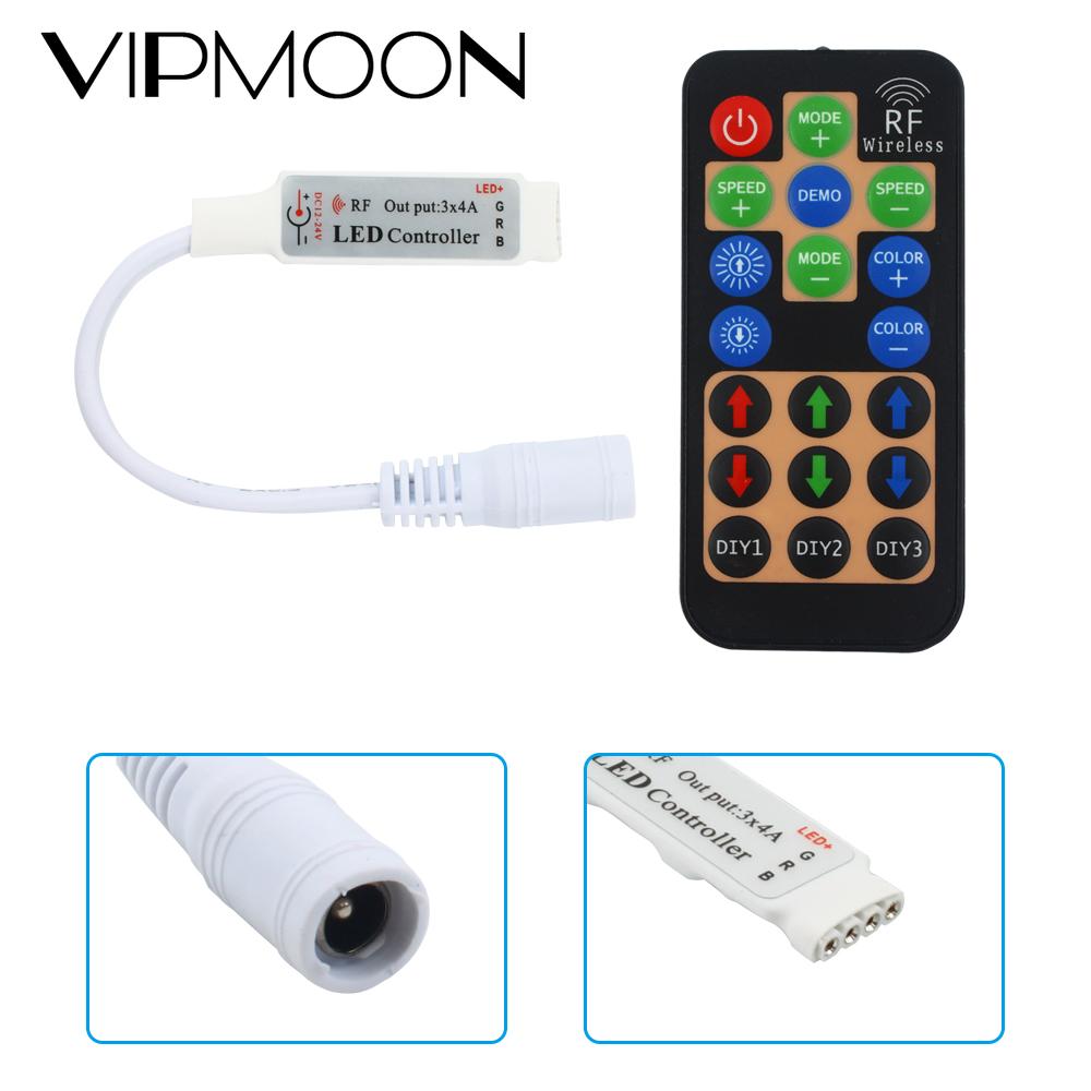Led RGB Remote Controller DC12-24V 17key RF Wirele... – Grandado