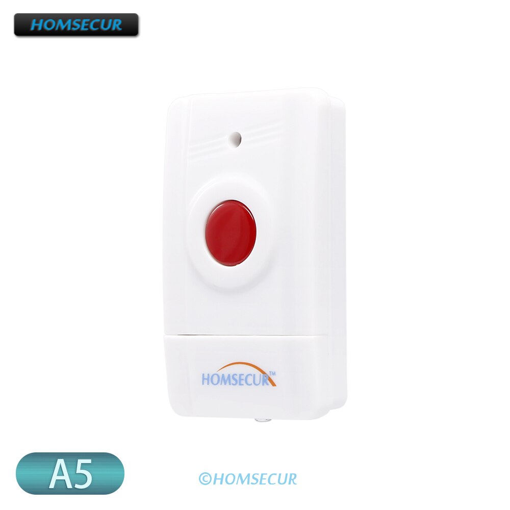 HOMSECUR 433MHz A5 Wireless Emergency Panic Button... – Grandado