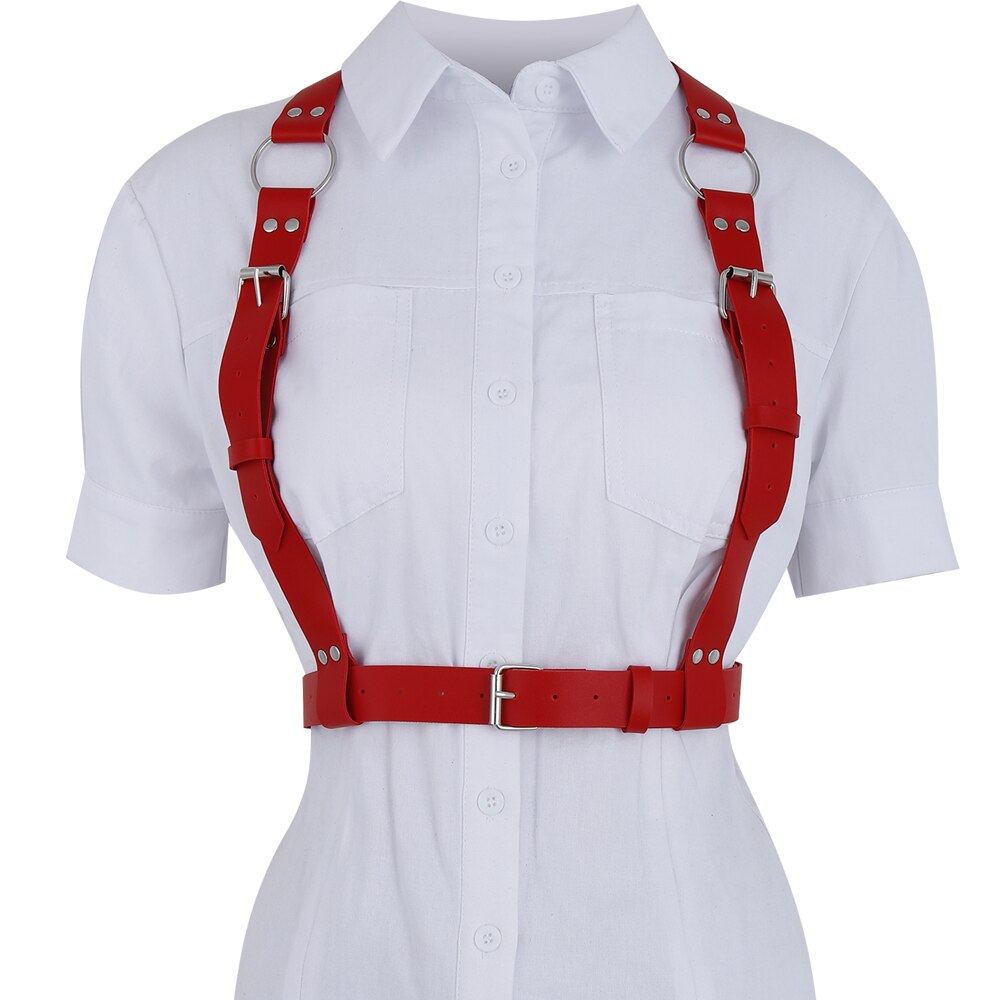 Women Punk Leather Harness Belt Strap Suspender Se... – Vicedeal