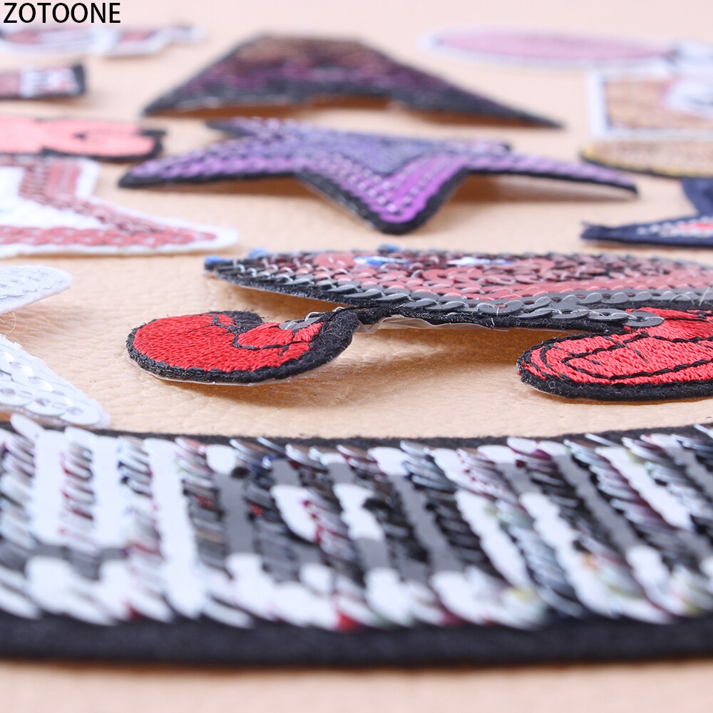 Zotoone Kleurrijke Sterren Pailletten Patch Voor K... – Vicedeal