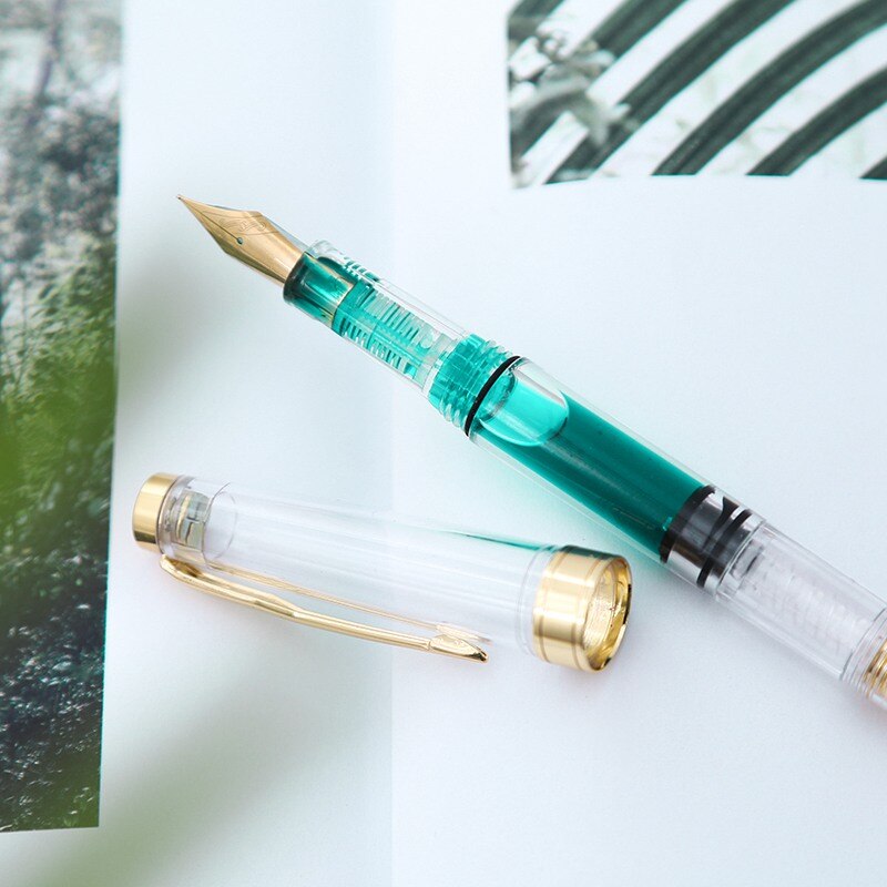 DINGYI Plastic Clean Transparent Fountain Pen 0.5/... – Vicedeal