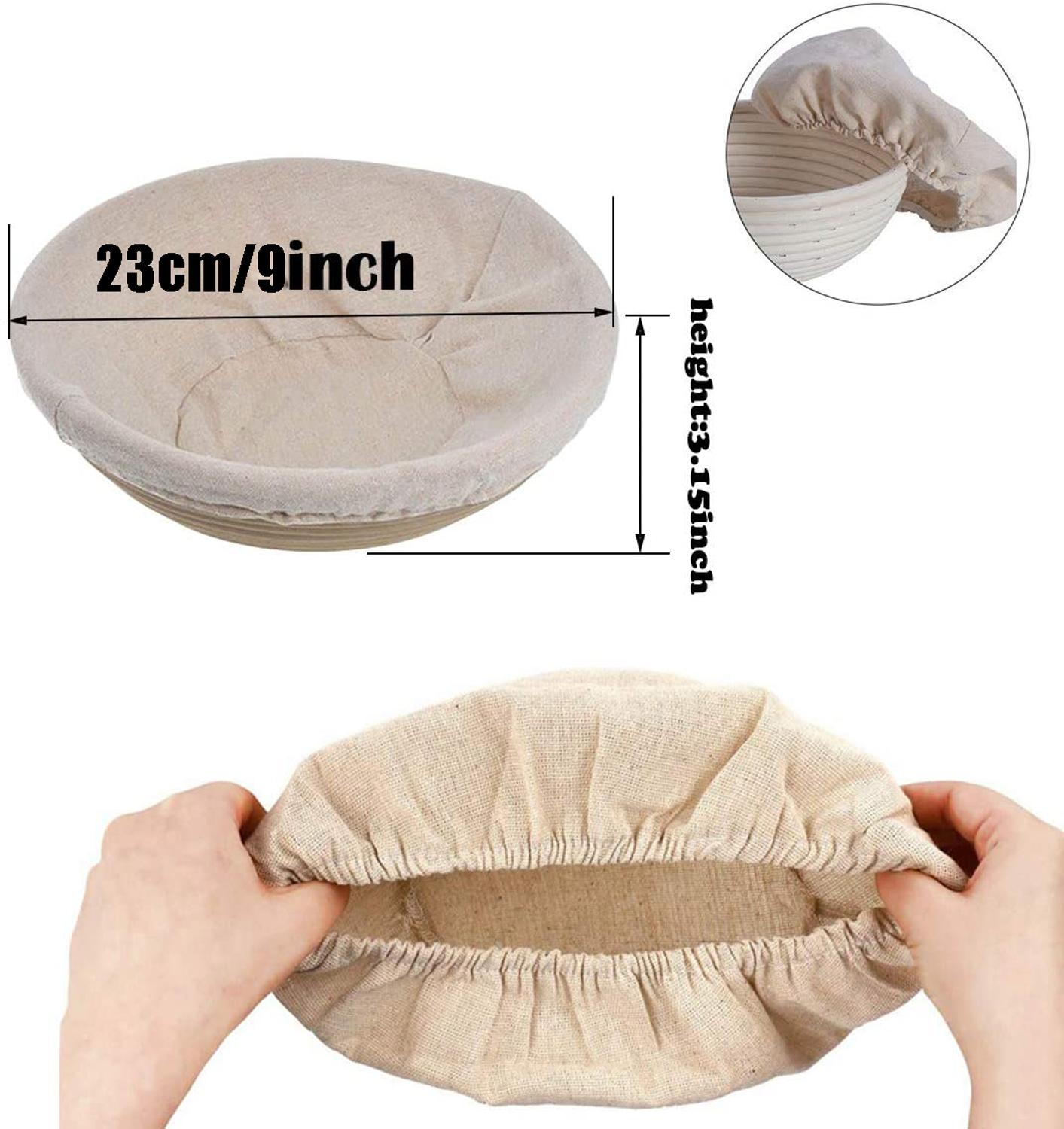 Ronde Brood Proofing Mand Doek Liner Zuurdesem Ban... – Vicedeal