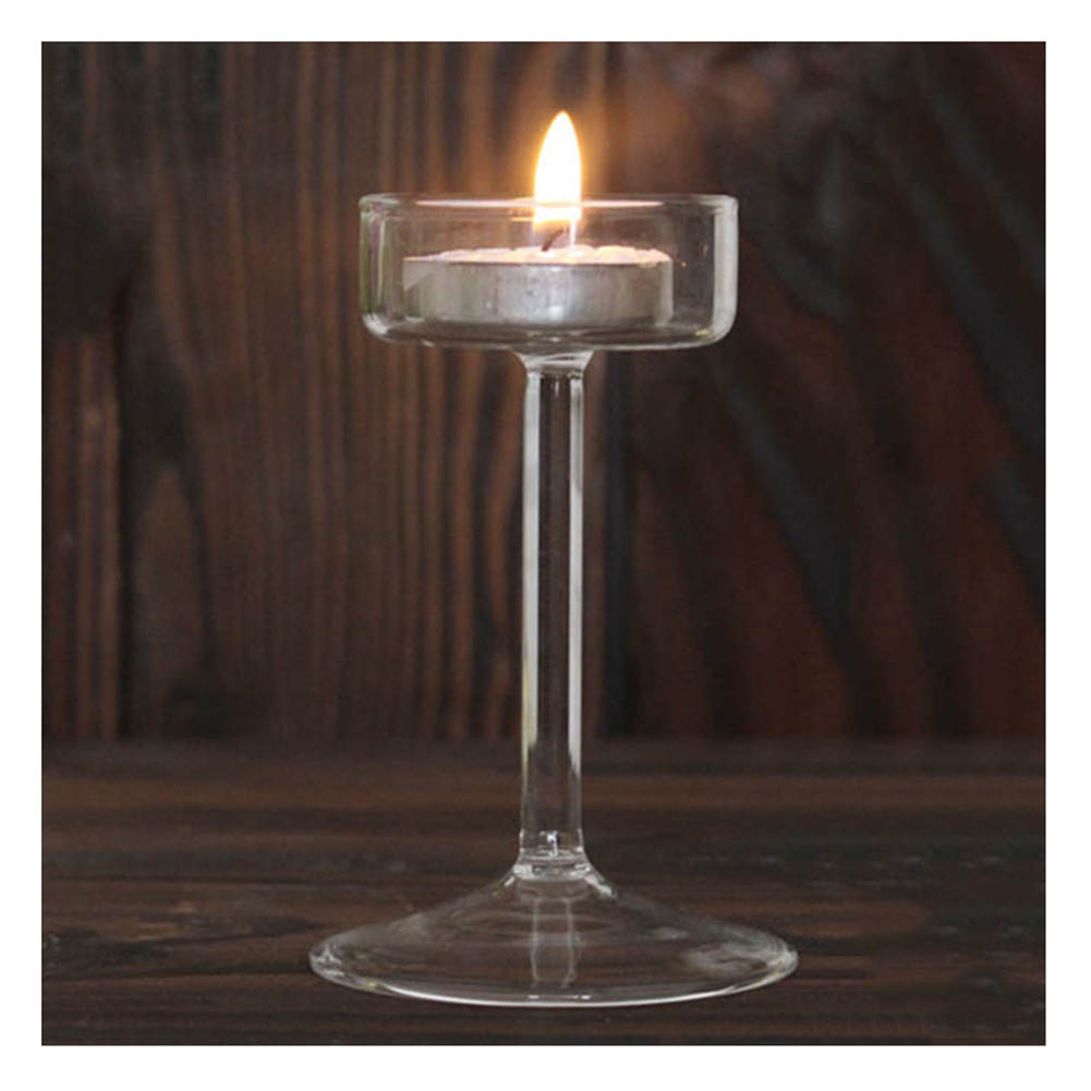 European High Candlestick Glass Candle Holder Roma... – Grandado
