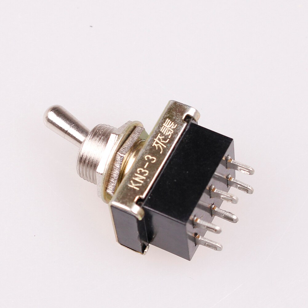 2-Position 6 Terminals DPDT Black Toggle Switch AC... – Vicedeal