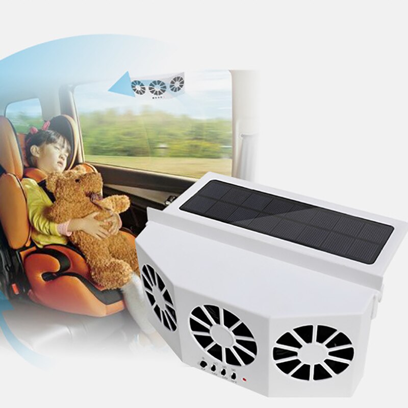 Best Solar energy Vehicle exhaust fan radiator Car... – Vicedeal