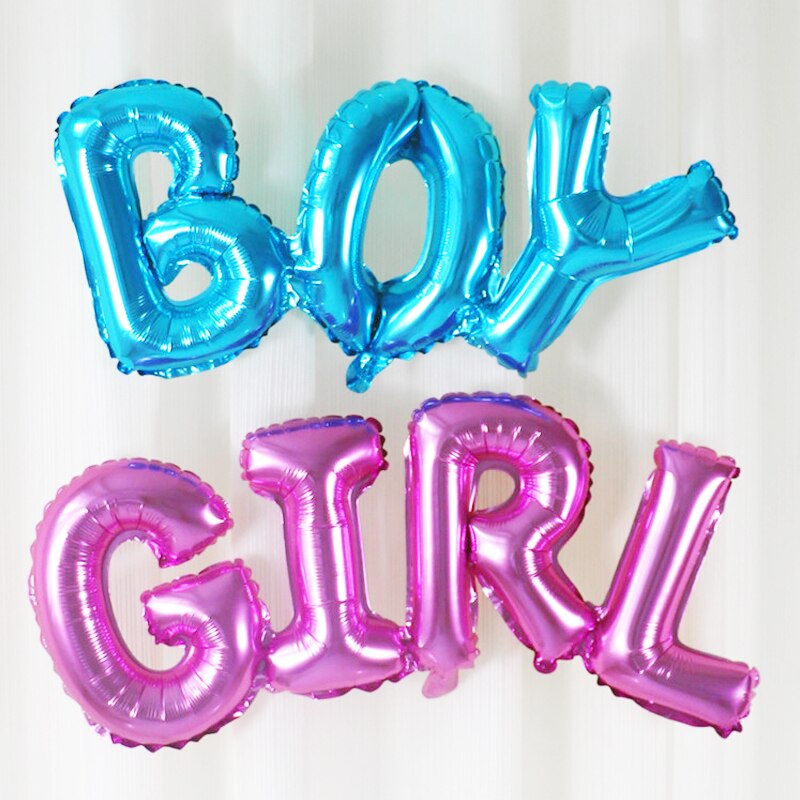 Boy Girl Connection Letter Foil Balloons Birthday ... – Vicedeal