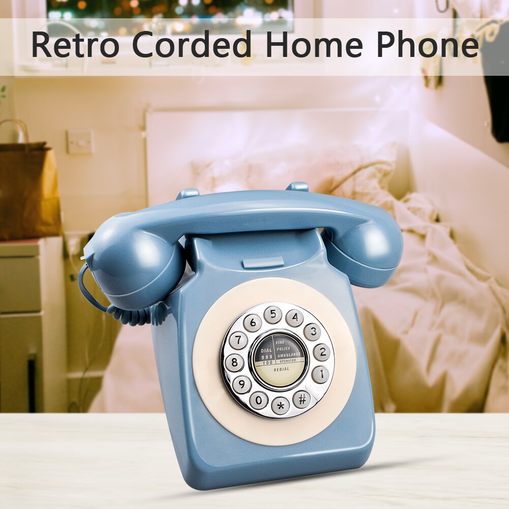 Blue Retro Telephone Europe America Telephone Land... – Vicedeal