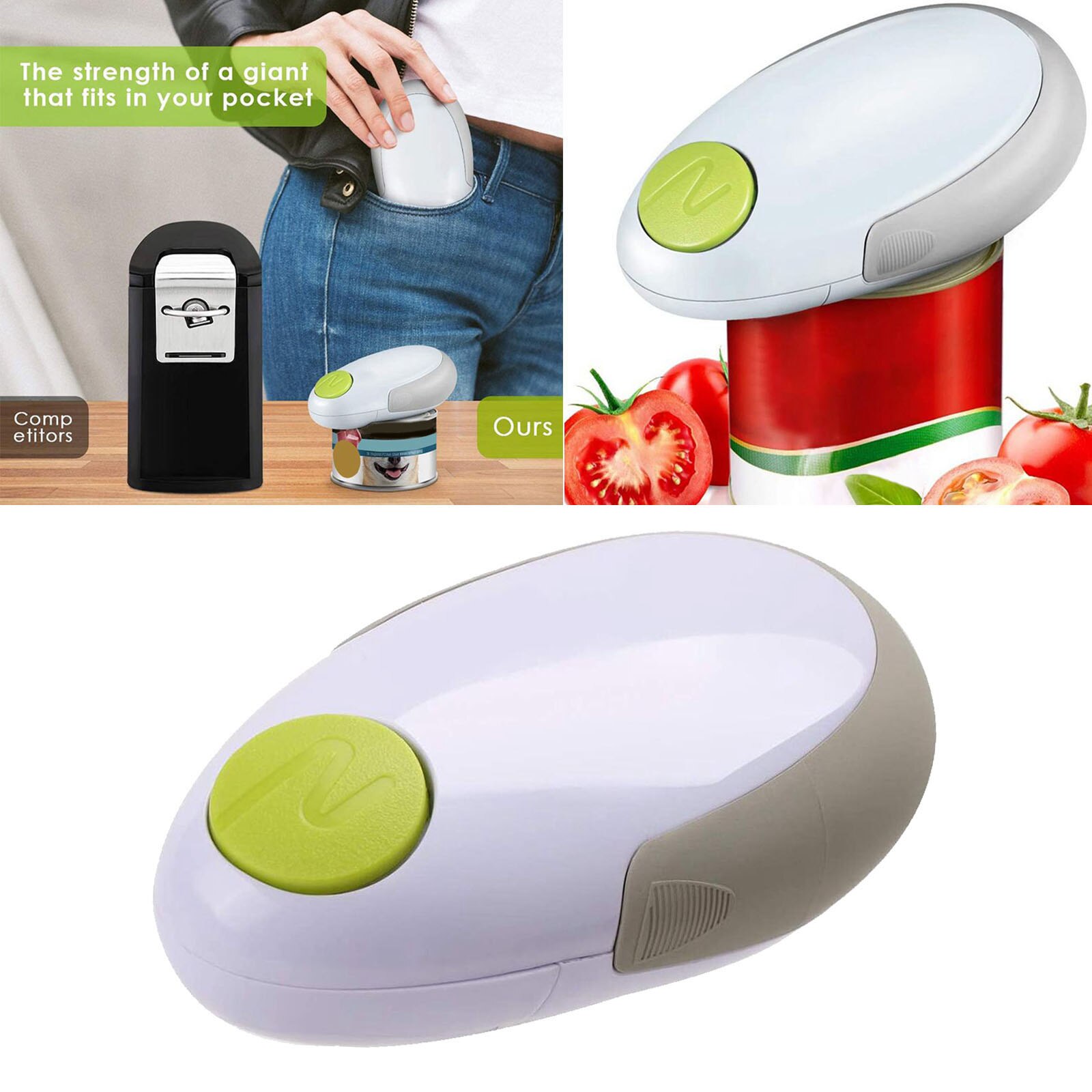 Restaurant Automatische Elektrische Blikopener Bat... – Vicedeal