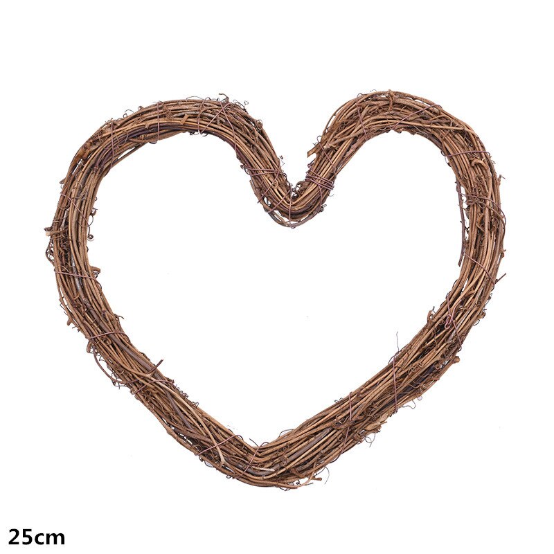 Heart Wreath Wicker Rattan Hanging Garland Vine DI... – Vicedeal
