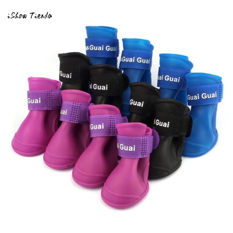 4 Stuks L M S Mode Hond Waterdichte Rubberen Regen... – Grandado