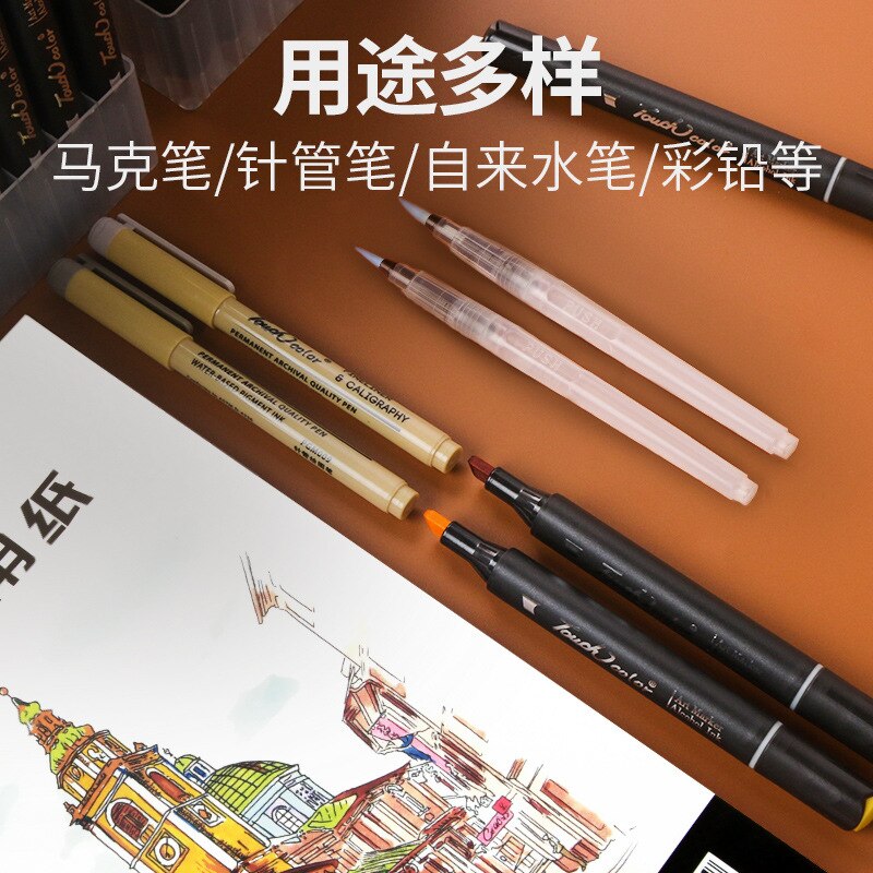 Watercolor Sketchbook for Drawing Art Markers Pape... – Grandado