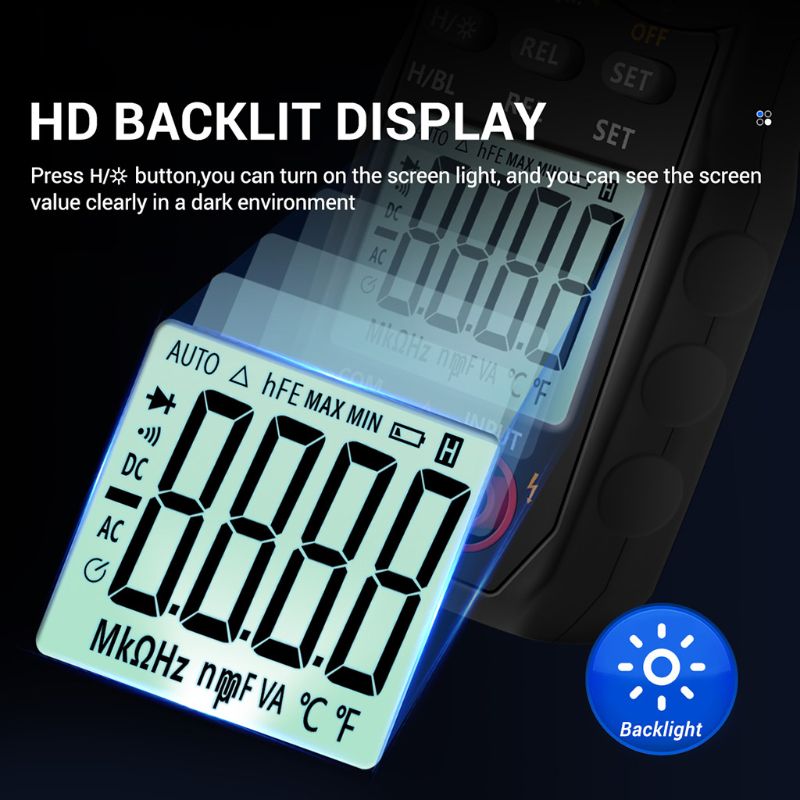 Digital Clamp Meter Current 4000 Counts Multimeter... – Grandado