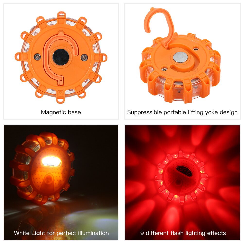 LED Emergency Light Beacon Warning Roadside Flash ... – Vicedeal