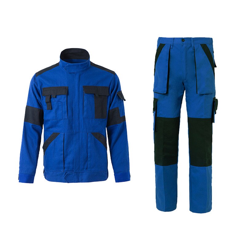 Work Clothes Set Men Jacket and Pants Suit Wear-re... – Grandado