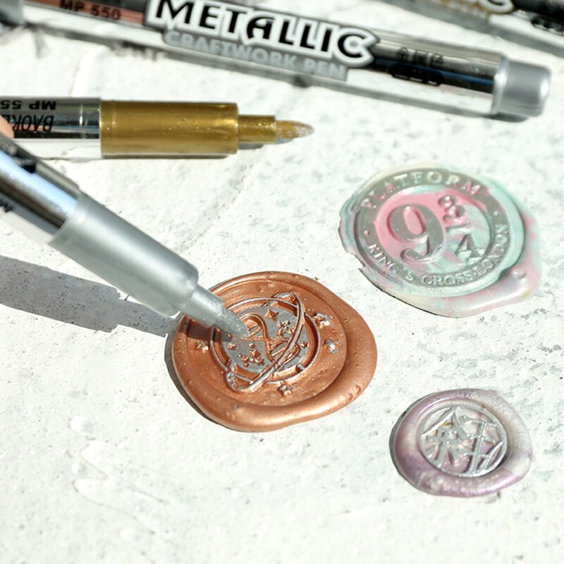 10 Kleuren Zegellak Stempel Mark Pen Decoratie Lak... – Grandado