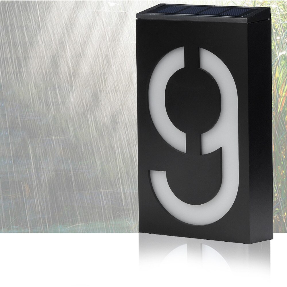 Solar Power LED Light Sign House Hotel Door Addres... – Grandado