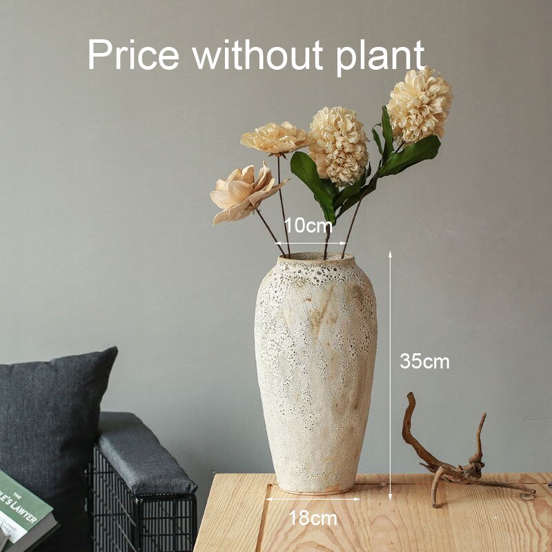 Big flower vase living room pottery art ceramic fl... – Vicedeal