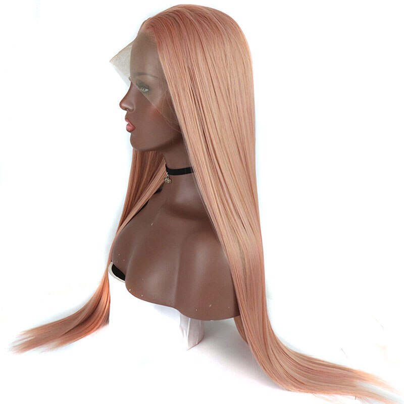 Bombshell Mix Rose Gold Pink Straight Synthetic La... – Vicedeal